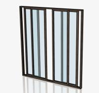 China Aluminum Residential Sliding Glass Door 0.8-1.5mm Thickness Custom Colors 100x100cm for sale