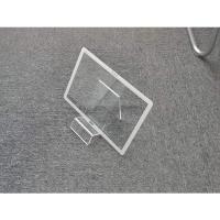 China Custom White Rectangle Ultra-Thin Anti-Shock Tempered Cover Glass 0.33-5mm for Phone Tablet TV for sale