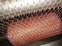 China 1.2m Width 2 Inches Woven Copper Wire Mesh Hexagonal Commercial Agricultural Use for sale