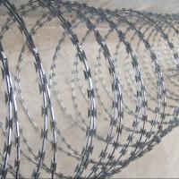 China Safety Barbed Hdg Concertina Razor Wire Mesh 12x12 Bwg for sale