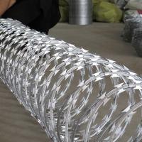 China Safety Barbed Hdg Concertina Razor Wire Mesh 12x12 Bwg for sale