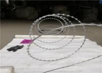 China Single Twist Bto22 Concertina Razor Wire Corss Barbed 2.5mm for sale