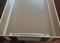 China 304 Stainless Steel Perforated Mesh Filter Basket 0.5mm Hole Size 1-20m Length for Industrial Filtration for sale