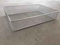 China 40x25cm Stainless Steel Sterilization Basket for Surgical Instruments - ISO/SGS Certified Medical Disinfection Tray for sale