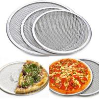 China 7 / 12 / 13 / 15 / 20 Inch Wire Mesh Pizza Pan Aluminum Alloy Thicken for sale