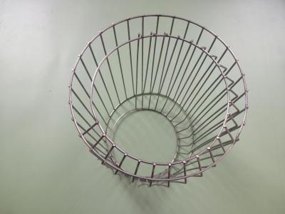 China Nordic Silver 304 Stainless Steel Wire Basket with Handle - Custom Sizes for Fruit Storage & Kitchen Organization for sale