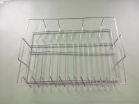 China Rust Resistant Metal Wire Storage Basket 11.25x15.25x6.75 Inches with Handles for Kitchen and Laundry Organization for sale