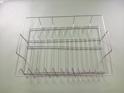 China Rust Resistant Metal Wire Storage Basket 11.25x15.25x6.75 Inches with Handles for Kitchen and Laundry Organization for sale
