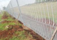China High Security Nylofor  6ft 3D Modeling PVC Coated 358 Anti Climb Fence for sale