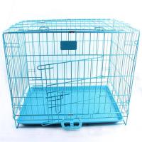 China 42 Inch Stainless Steel Collapsible Dog Cage - 107x68.5x77cm Foldable Metal Pet Enclosure for Large Medium Small Animals for sale