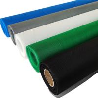 China 18x16 Mesh PVC Coated Fiberglass Screen Mosquito Net Fabric High Quality Fly Insect Screen Window Screen for sale