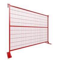 China Yellow Colored Canada Outdoor Construction Temporary Fence Panel 1.8m Height for sale
