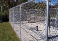 China Galvanized Hole Cyclone 60x60 50ft Pvc Coated Chain Link Fencing High 1.8m for sale