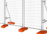 China Removable Folding Plastic Temporary Mesh Security Fencing 6x9.5 ft with 3.5mm Wire Diameter and Hot Dipped Galvanized Finish for sale