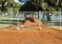 China Portable Moveable Temporary Mesh Fencing For Construction Safety for sale