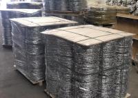 China 18 Gauge 4 Point 2 Strand Galvanized Barbed Wire Coils 20kg Coil for sale