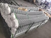 China Commercial Black PVC Coated Chain Link Fence Fabric 1.8-4.0mm Wire Diameter for School Sports Facilities for sale