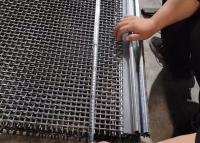 China High Tensile 65mn 45# Manganese Steel Iron Wire Woven Quarry Vibrating Screen Mesh for sale