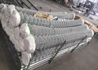 China 60x60mm Pvc Coated Galvanized Chain Link Fence Fabric For Security for sale