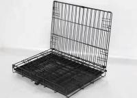 China Heavy Duty Folding 30 Inch Large Steel Dog Cages Outdoor Stackable for sale