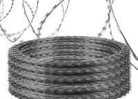 China 950mm Coil Diameter Razor Barbed Wire For Construction Galvanized for sale