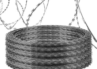 China 950mm Coil Diameter Razor Barbed Wire For Construction Galvanized for sale