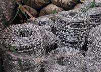 China 14 Guage Hot Dipped Galvanized Barbed Wire For Modern Security Fencing for sale