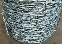 China Industrial Security Barbed Wire 2.0mm 10 Gauge Galvanized Steel with PVC Coating for Perimeter Fencing for sale