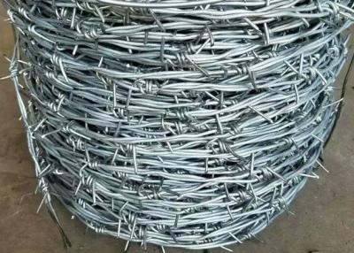 China Industrial Security Barbed Wire 2.0mm 10 Gauge Galvanized Steel with PVC Coating for Perimeter Fencing for sale