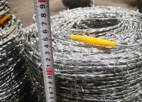 China Industrial Security Barbed Wire 2.0mm 10 Gauge Galvanized Steel with PVC Coating for Perimeter Fencing for sale