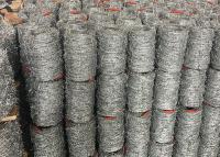 China Galvanized Double Twist Barbed Wire 20kg/Coil For Grass Boundary for sale