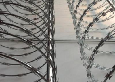 China Stainless Steel Security Anti Climb Blade Barbed Prison concertina razor wire for sale
