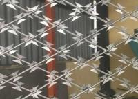 China Stainless Steel Security Anti Climb Blade Barbed Prison concertina razor wire for sale