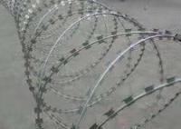 China Heavy Galvanised Concertina Razor Wire Barbed Tape Security Fencing for sale