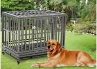China Horizontal Sliding Folding Dog Crate Stainless Steel for sale