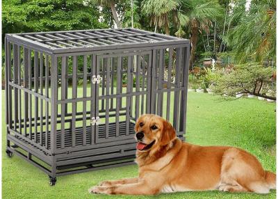 China Horizontal Sliding Folding Dog Crate Stainless Steel for sale