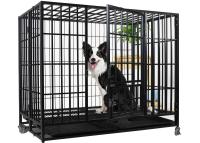 China Horizontal Sliding Folding Dog Crate Stainless Steel for sale