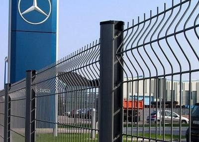 China Powder Coated Welded Curved Metal Fence Panel Heavy Gauge Heat Treated for sale