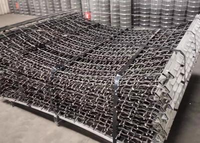 China High Carbon Steel Square Hole Vibrating Screen Mesh 1.5X2m for sale