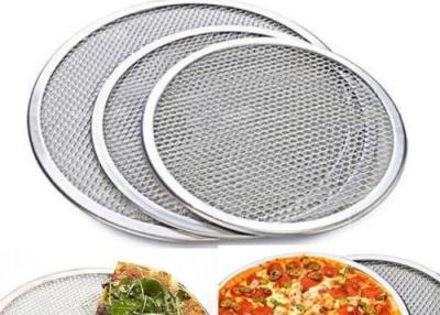 China 7/12/13/15/20 Inch Wire Mesh Pizza Pan Aluminum Alloy Thicken for sale