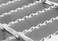 China Iso Galvanised Floor Grating Platform Serrated Metal Grating 0.3MM- 8MM for sale