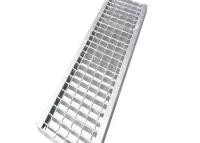 China Anti Skid Serrated Walkway Galvanized Steel Plank Grating Punched Hole for sale