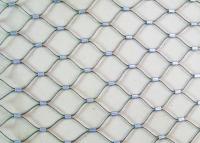 China High Strength 304 Stainless Steel Rope Mesh Anti Theft Metal Rope Mesh for sale