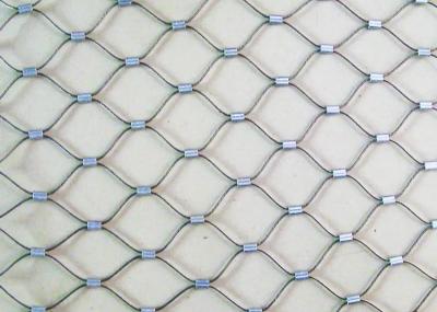 China High Strength 304 Stainless Steel Rope Mesh Anti Theft Metal Rope Mesh for sale