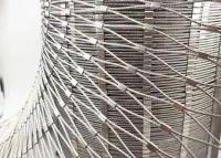 China Stainless Steel Wire Rope Mesh 100x100mm For Garden for sale