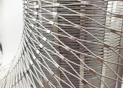 China Stainless Steel Wire Rope Mesh 100x100mm For Garden for sale
