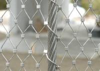 China Factory Sale 304 Stainless Steel Wire Rope Mesh Woven Stainless Steel Rope Mesh For Zoo Mesh for sale