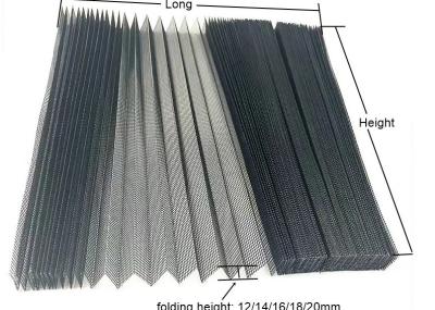 China European Design 18x16 Pleated Fly Screen Mesh Polyester for sale
