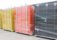 China 6'H Commercial CA Style Temporary Fencing PVC Coating With Security Clamps And Accessories Available for sale