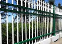 China Best Price Powder Coated Square Post Wrought Iron Aluminum Fence for sale